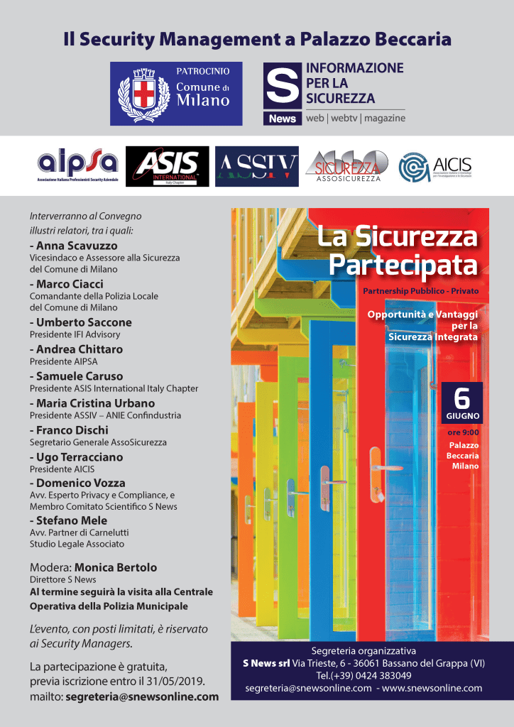 La Sicurezza Partecipata. Save the Date! | GeoIntel.Blog.4.Italian/SMEs